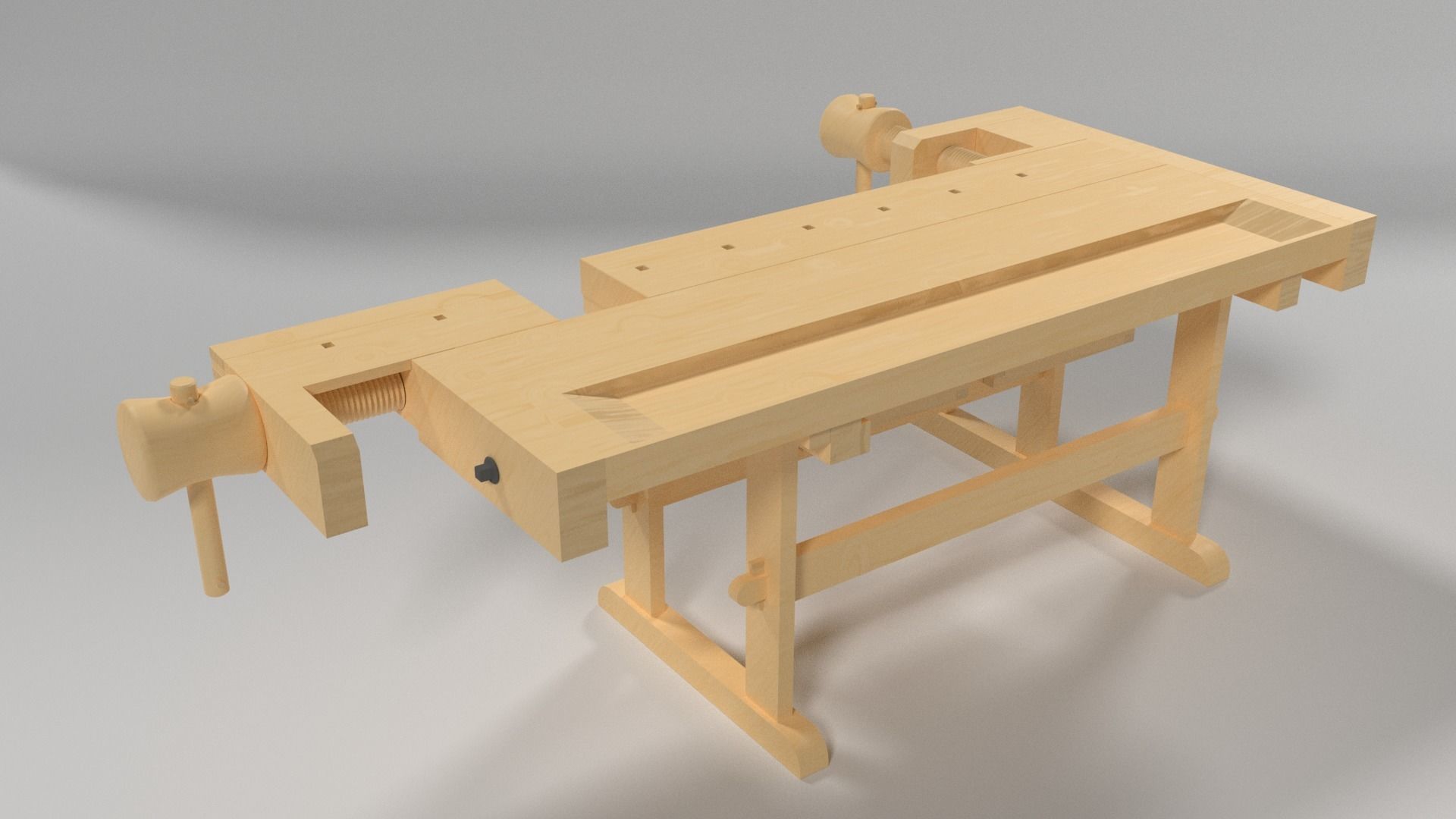 carpentry table 3D model | CGTrader