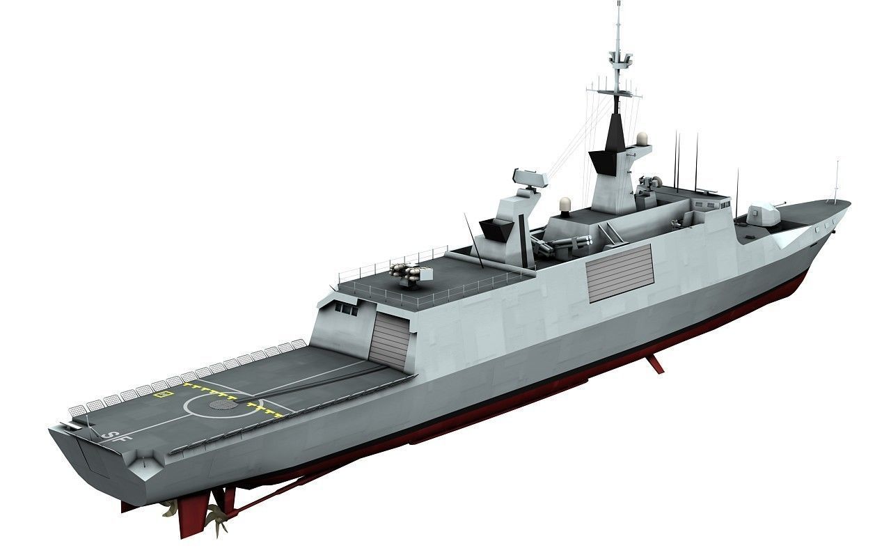 Lafayette Stealth Frigate 3D model | CGTrader