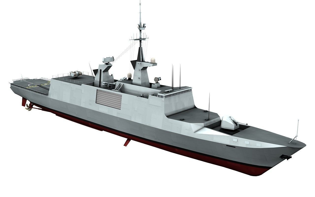 Lafayette Stealth Frigate 3D model | CGTrader