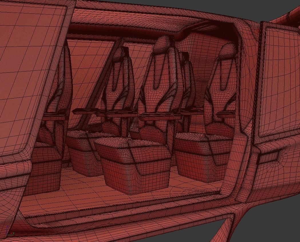Hydrogen powered Air Taxi Alaka Skai with Interior 3D model | CGTrader