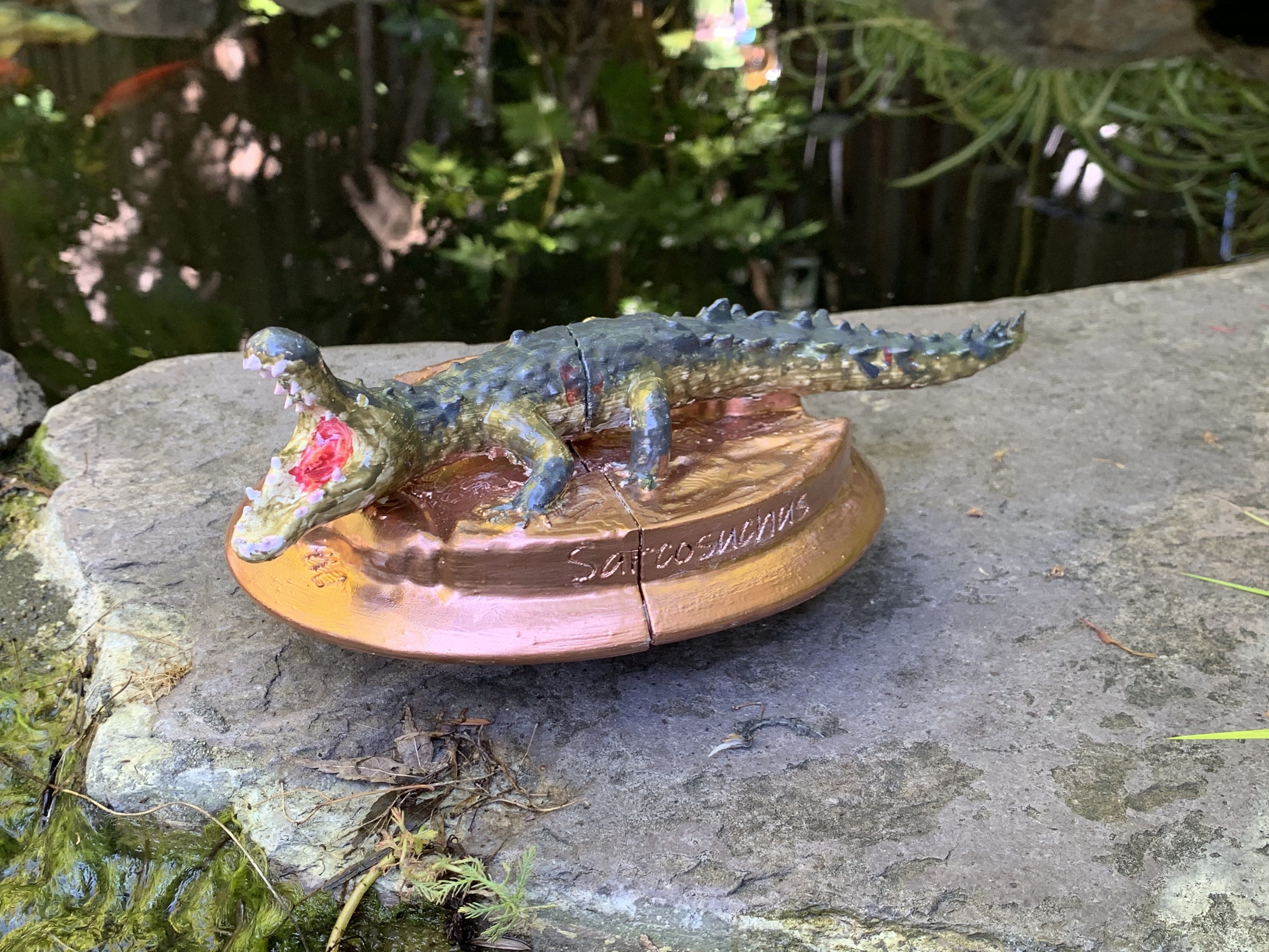 Sarcosuchus Crocodile Display Model 3D model 3D printable | CGTrader