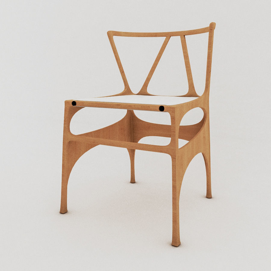Curve chair free 3D model | CGTrader