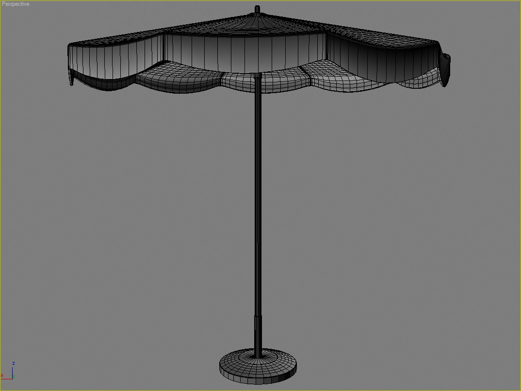 Beach parasol 3 3D Model .max .obj .3ds .fbx .lwo .lw .lws .lxo ...