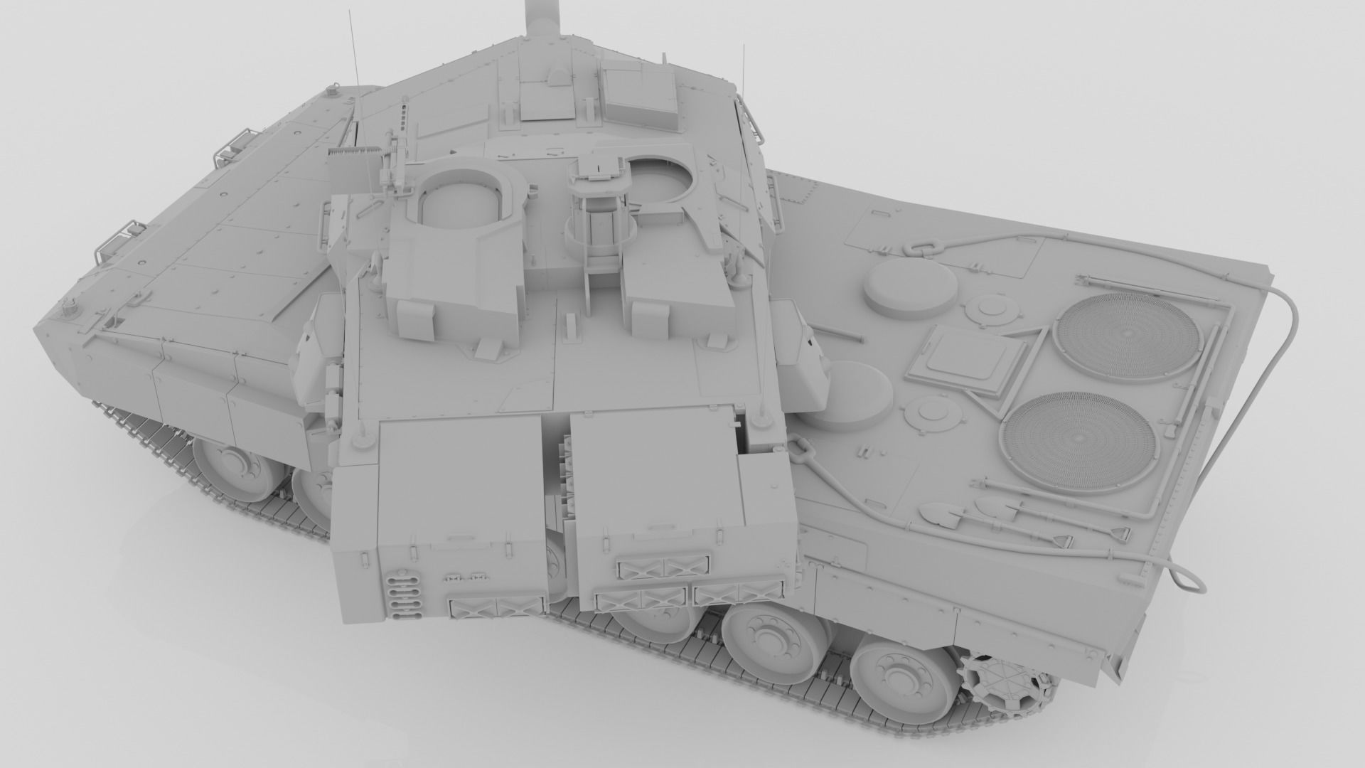 Strv 122 - Swedish Main Battle Tank free 3D model | CGTrader