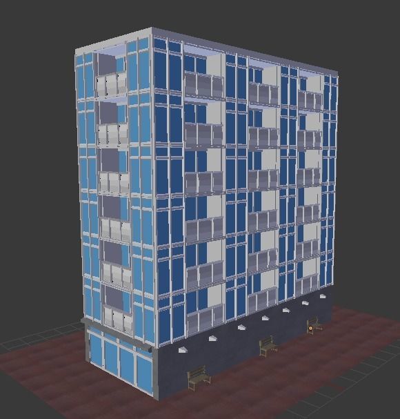 Blender 3D Hotel free VR / AR / low-poly 3D model | CGTrader