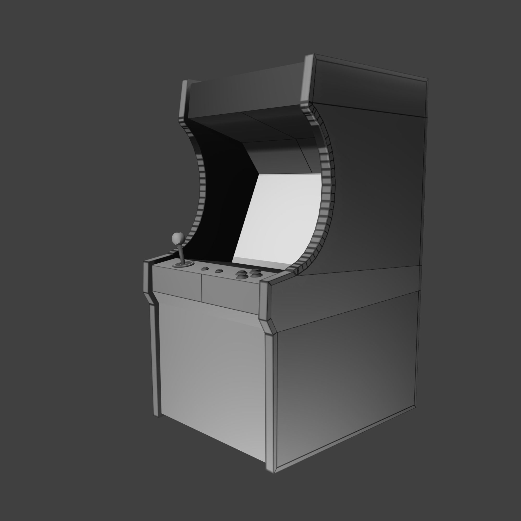 3D model Low Poly Arcade Machine VR / AR / low-poly | CGTrader