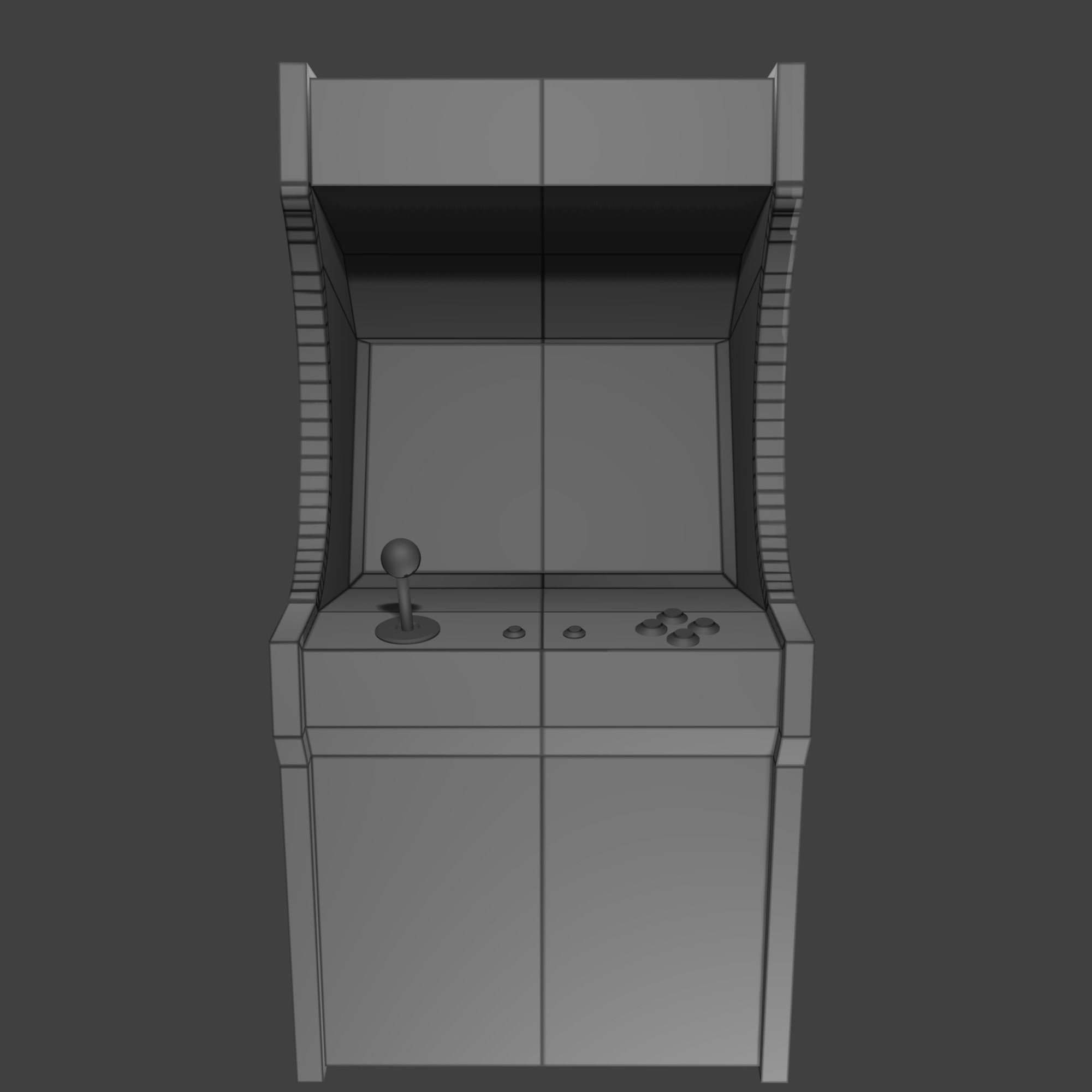 3D model Low Poly Arcade Machine VR / AR / low-poly | CGTrader