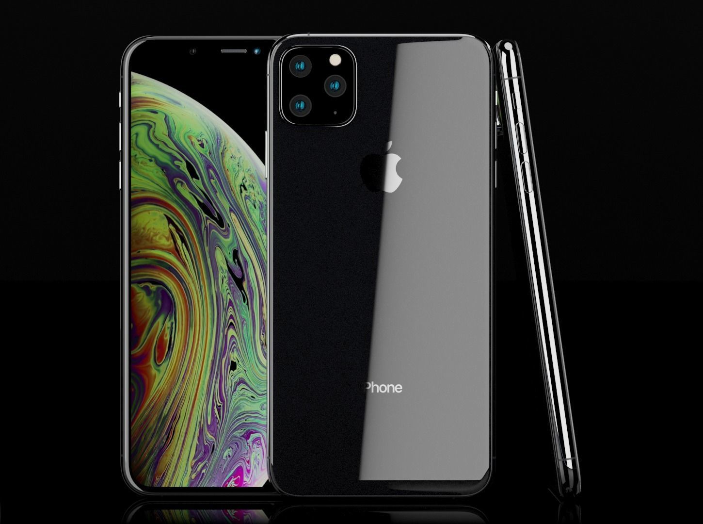 3D model Apple iPhone XI MAX All colors VR / AR / low-poly | CGTrader