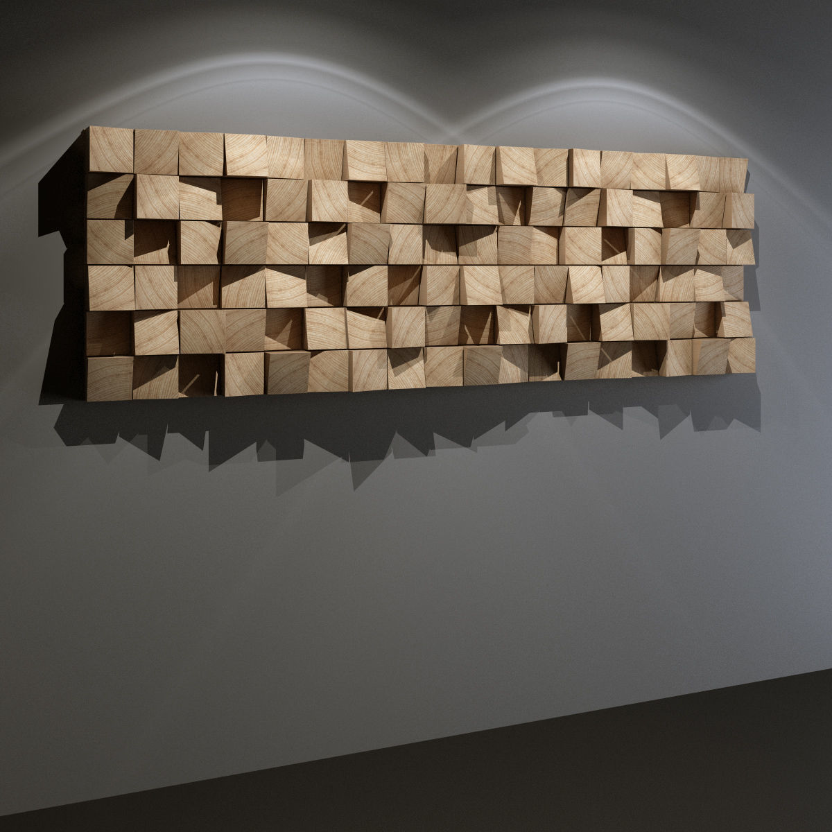 Multifuser Diffuser - recording studio wall panel 3D model | CGTrader