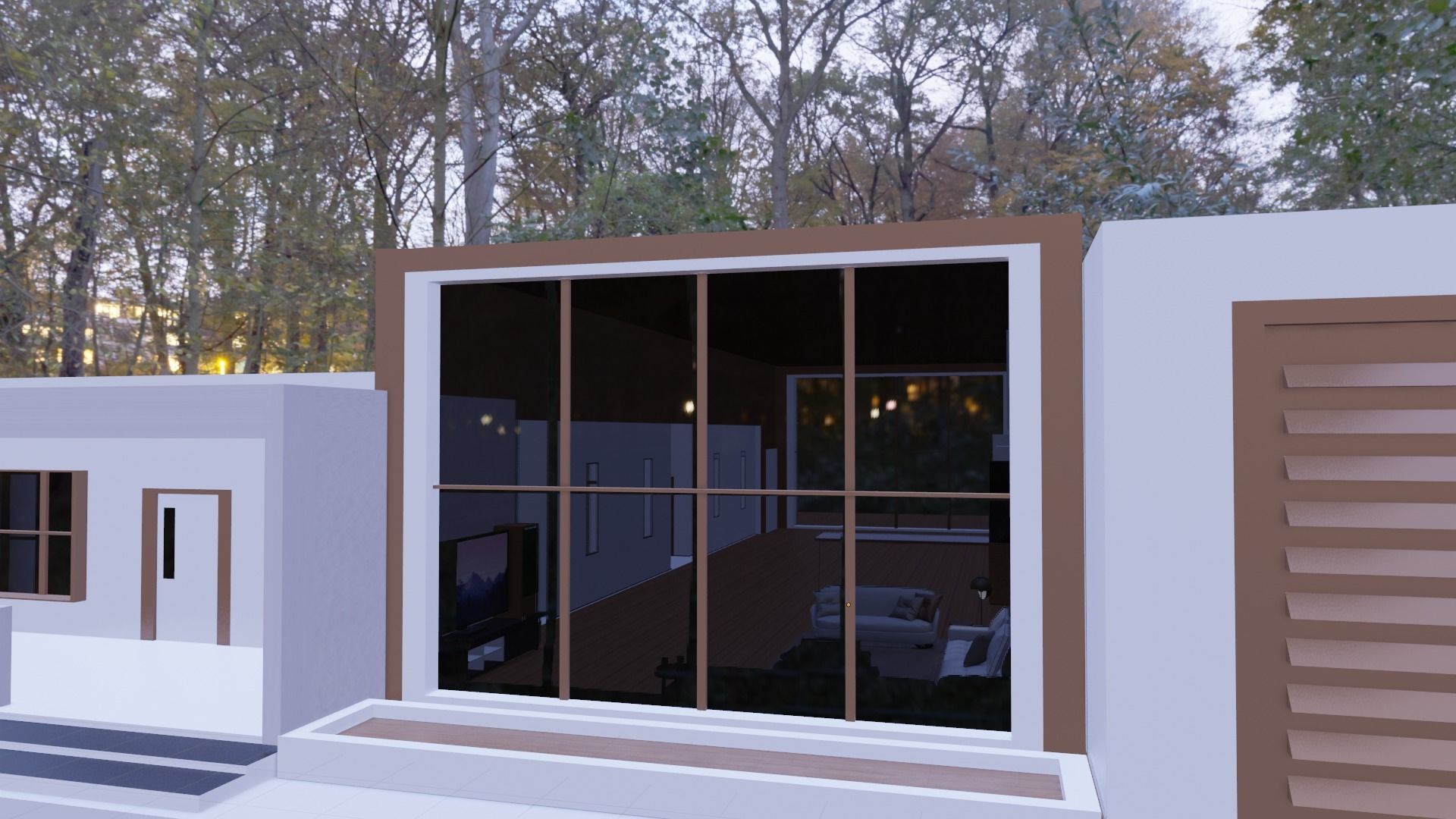 3D Minimalist House with half interior 3D model | CGTrader