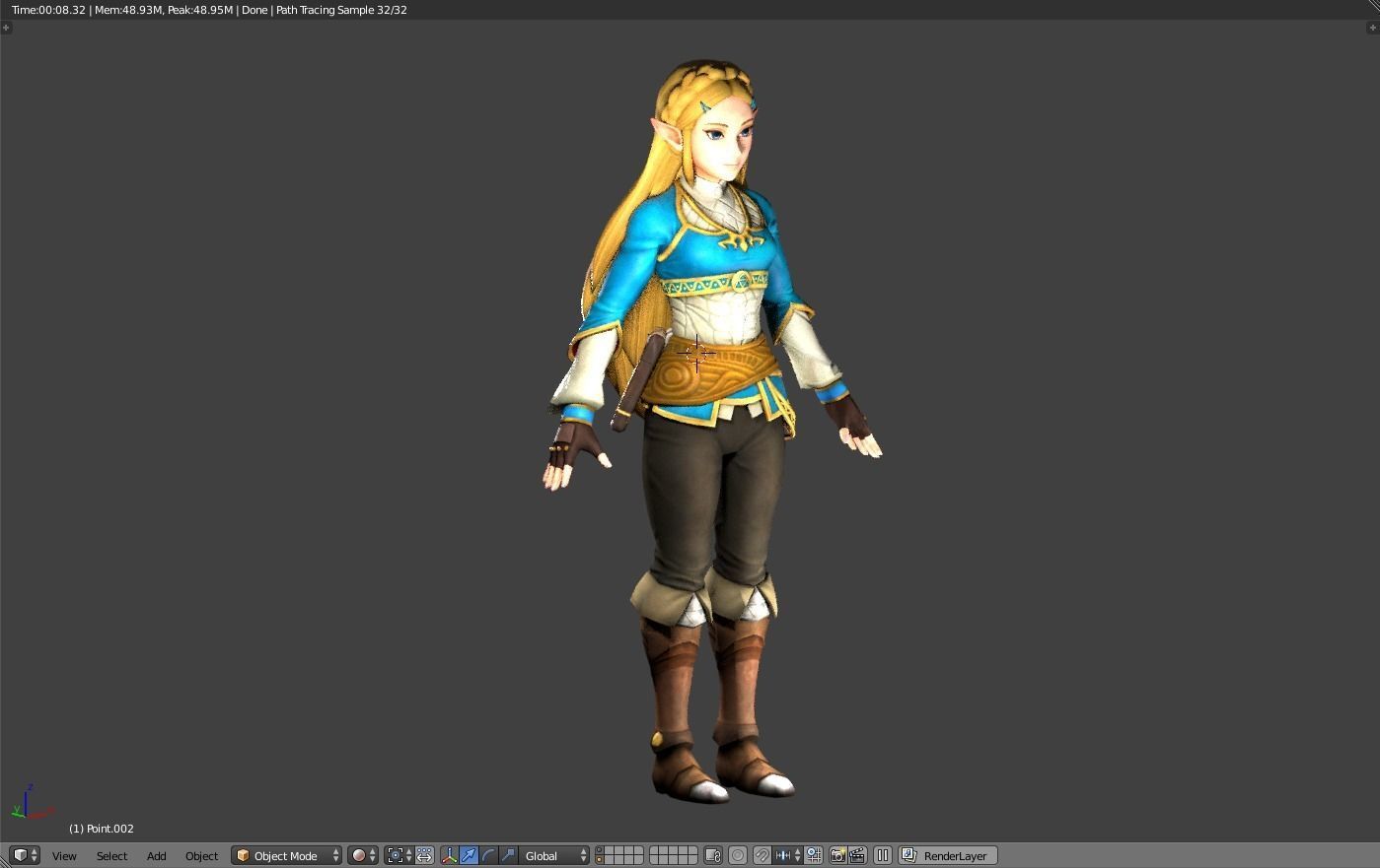 ZELDA - BREATH OF THE WILD - RIGGED - PBR 3D model rigged | CGTrader