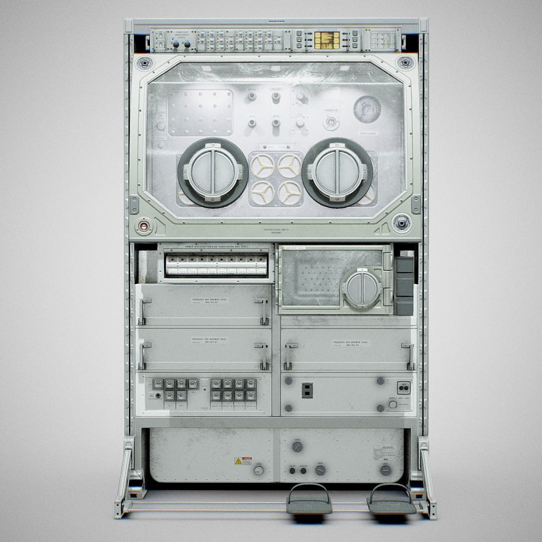 3D model Microgravity Science Glovebox - ISS MSG VR / AR / low-poly ...