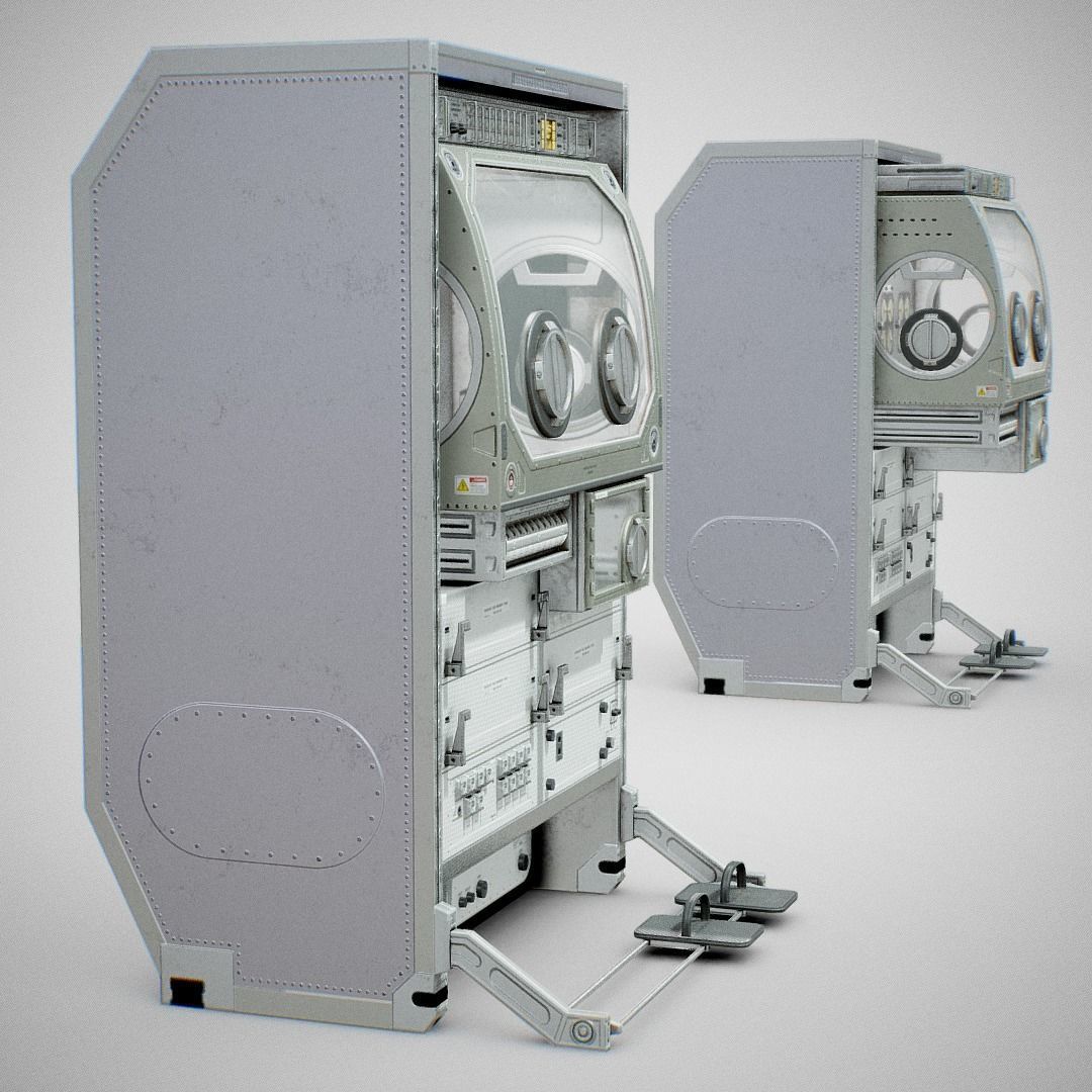 3D model Microgravity Science Glovebox - ISS MSG VR / AR / low-poly ...
