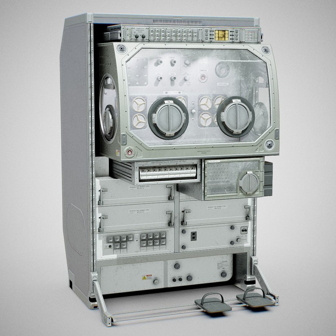 3D model Microgravity Science Glovebox - ISS MSG VR / AR / low-poly ...
