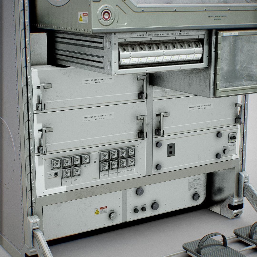 3D model Microgravity Science Glovebox - ISS MSG VR / AR / low-poly ...