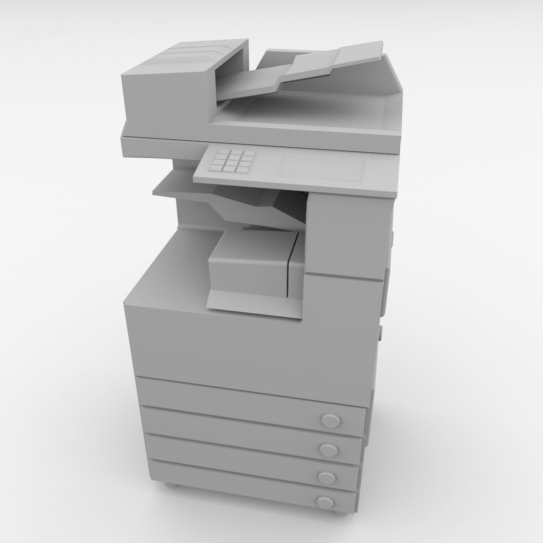 Photocopier office printer 3D model | CGTrader