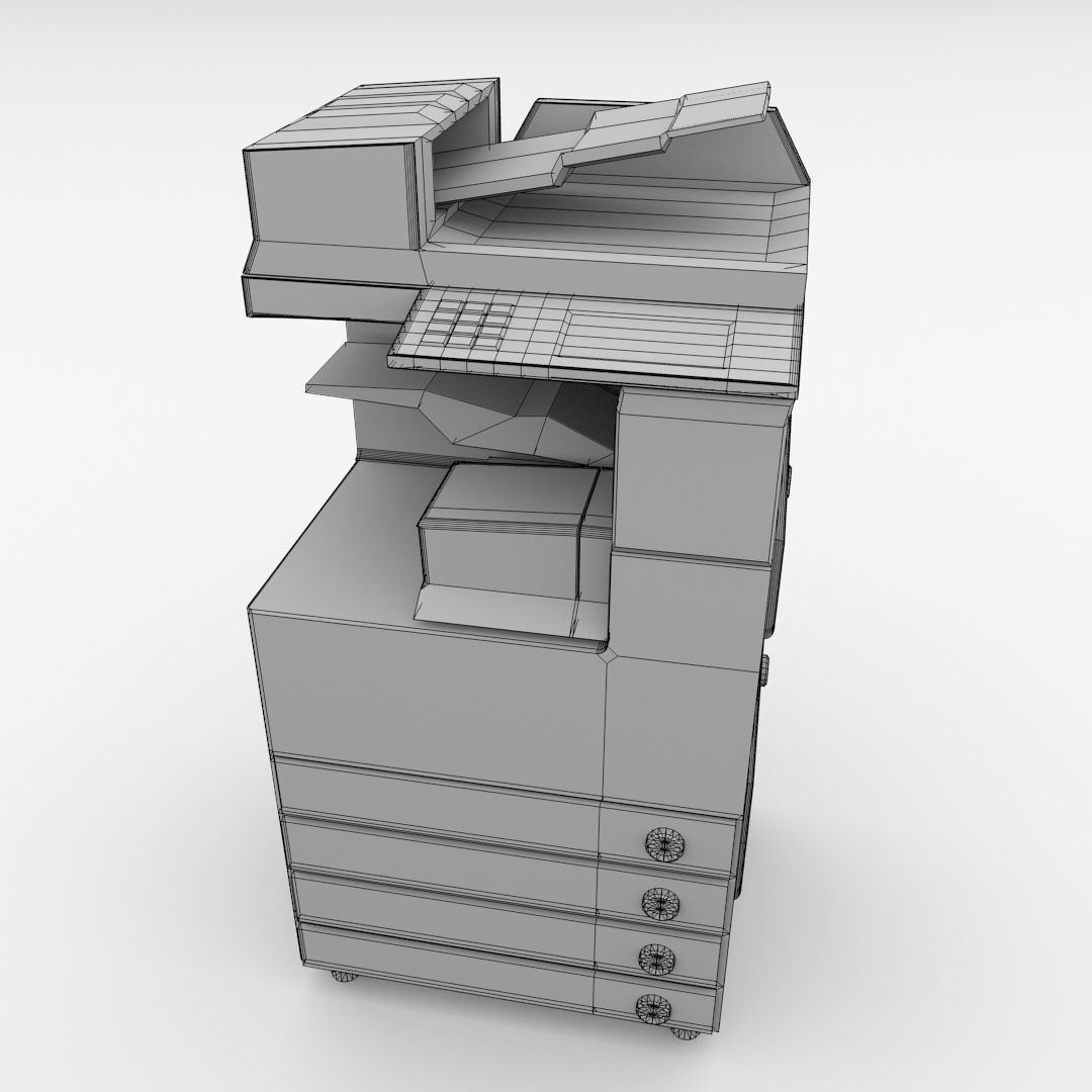 Photocopier office printer 3D model | CGTrader