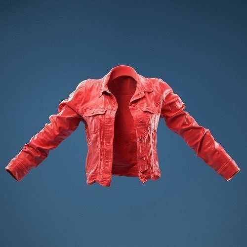 Tiny Jeans Jacket Open 3D model | CGTrader