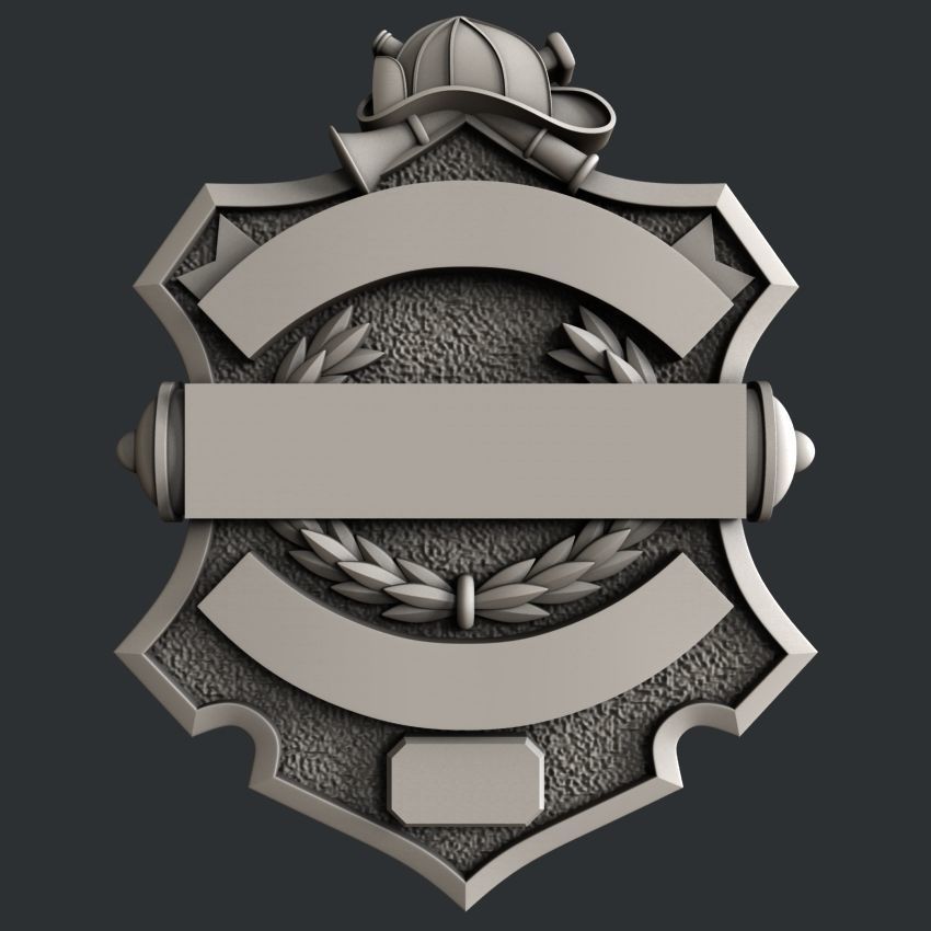 3d STL models for CNC router badge B7 3D model | CGTrader