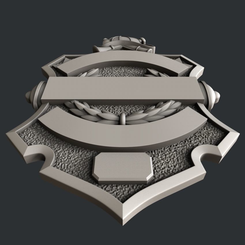 3d STL models for CNC router badge B7 3D model | CGTrader