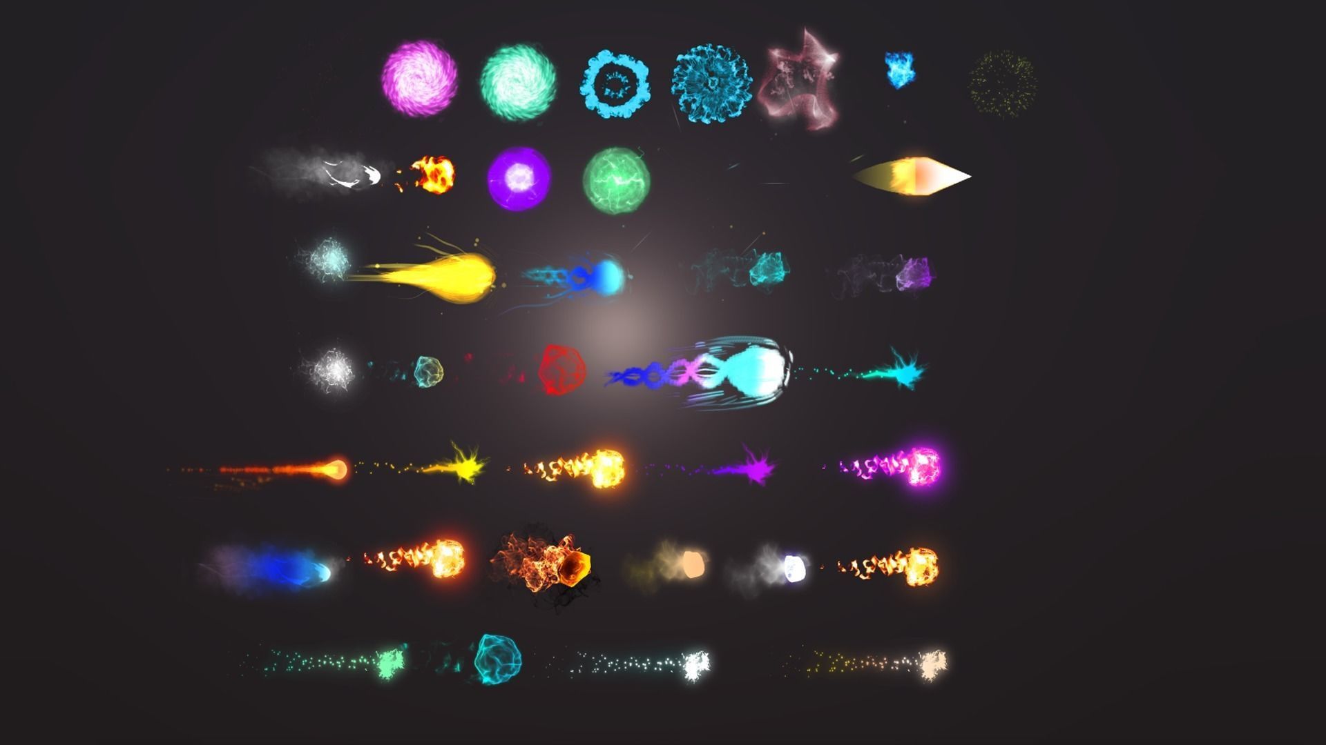 Projectile Fireball Ball Particle Explosion Effects Magic VFX Texture | CGTrader