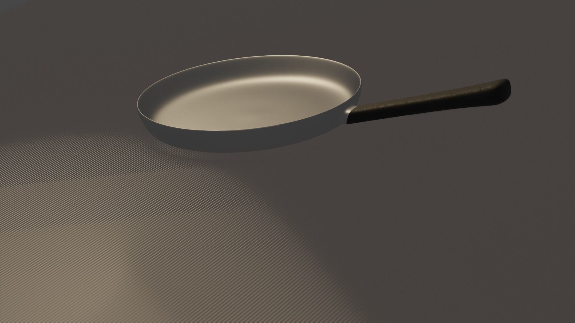 low poly realistic pan frying on tree stump free VR / AR / low-poly 3D ...