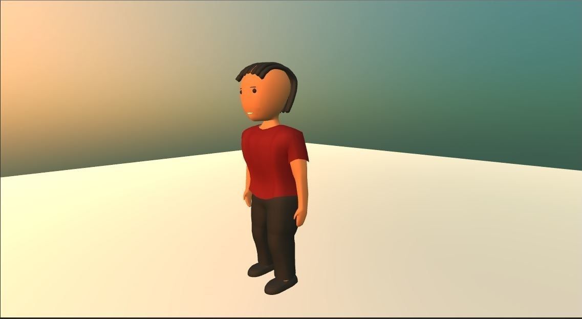Simple Avatar free 3D model animated rigged | CGTrader