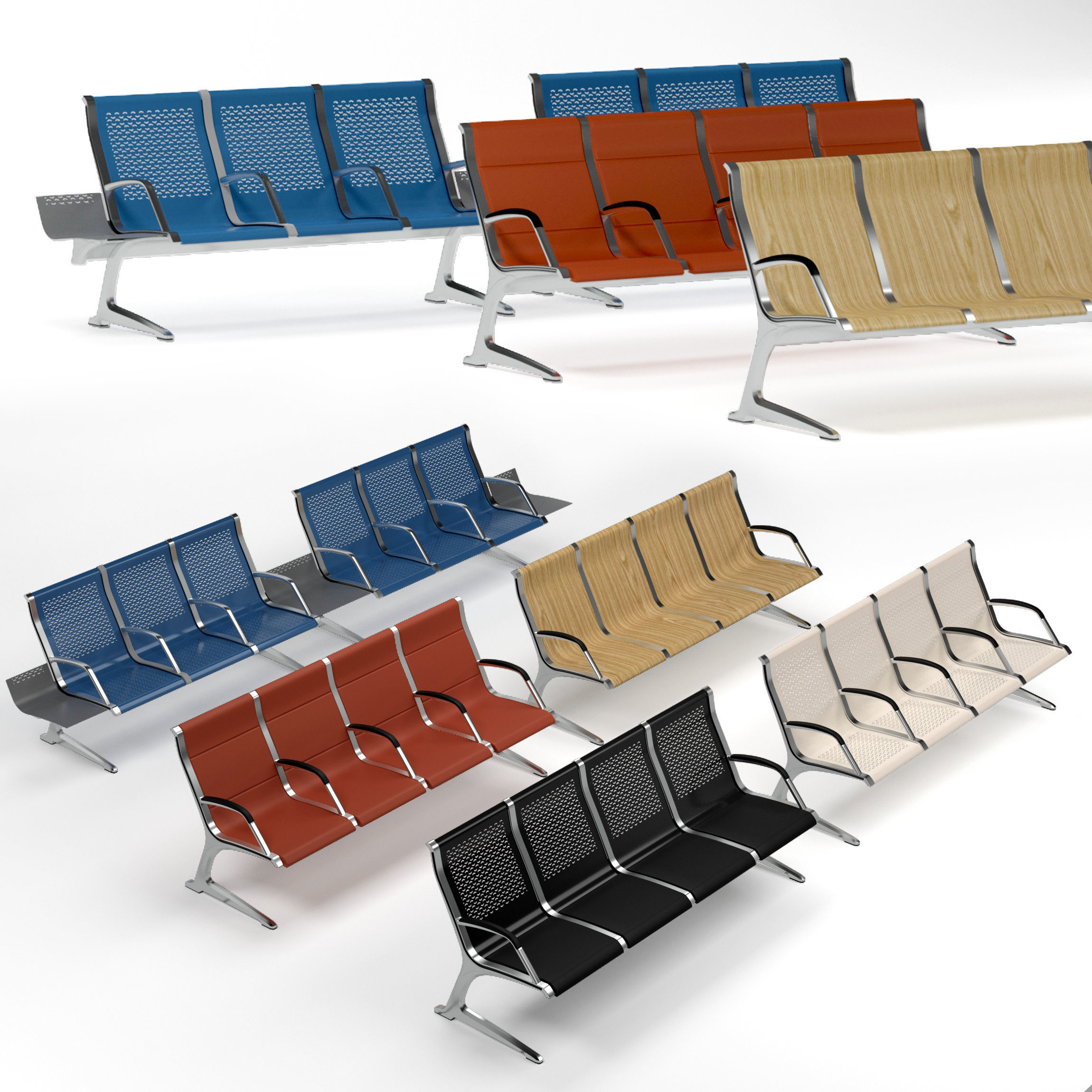 ACTIU Bench Passport 3D model | CGTrader