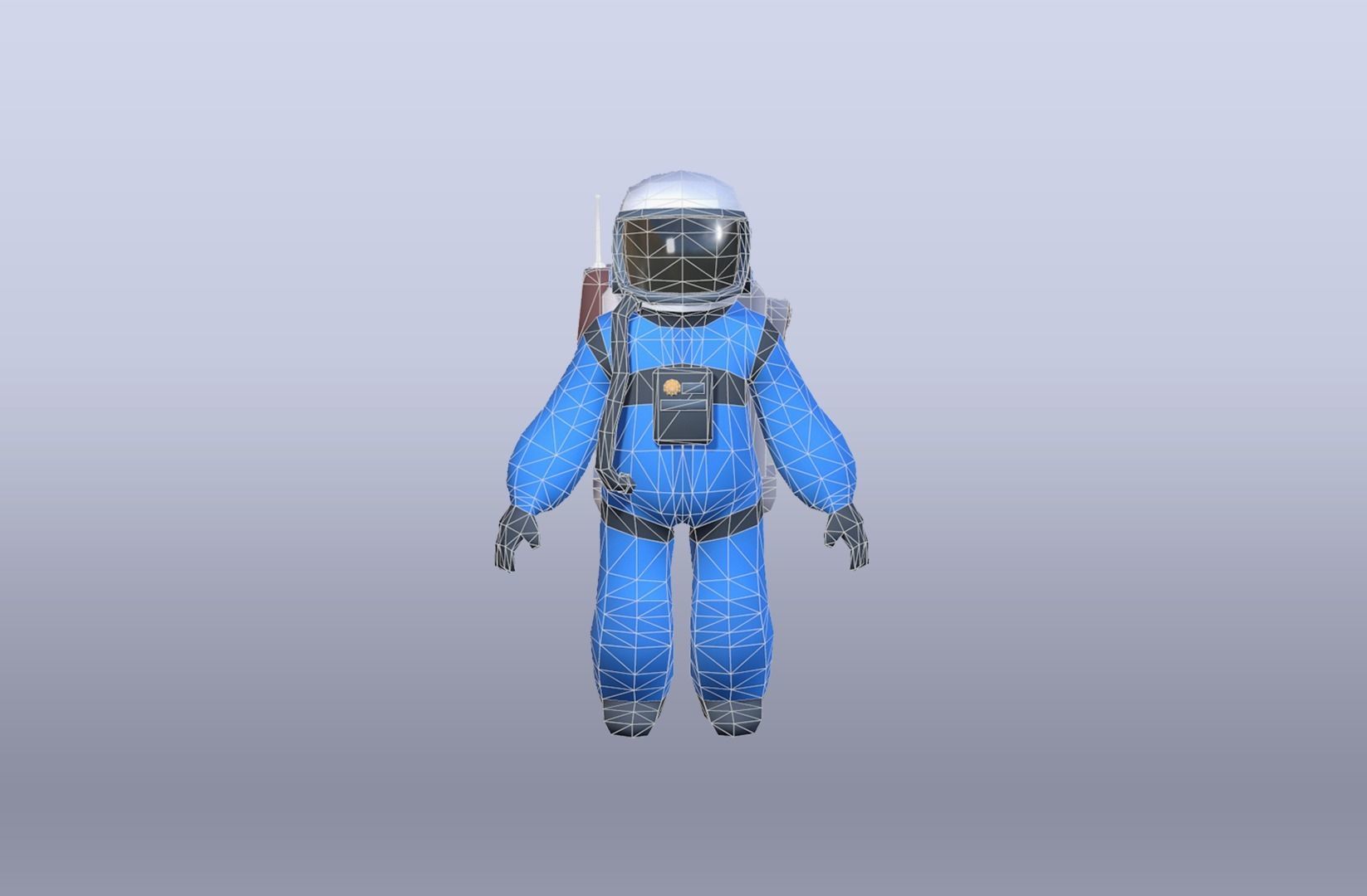 3D model Spaceman character VR / AR / low-poly rigged animated | CGTrader