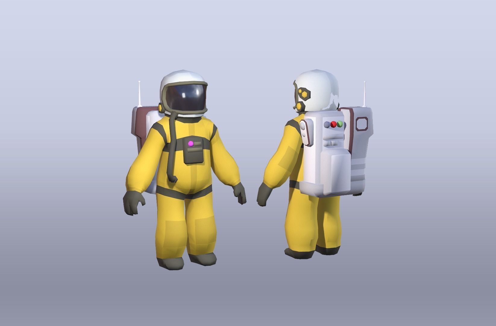 3D model Spaceman character VR / AR / low-poly rigged animated | CGTrader