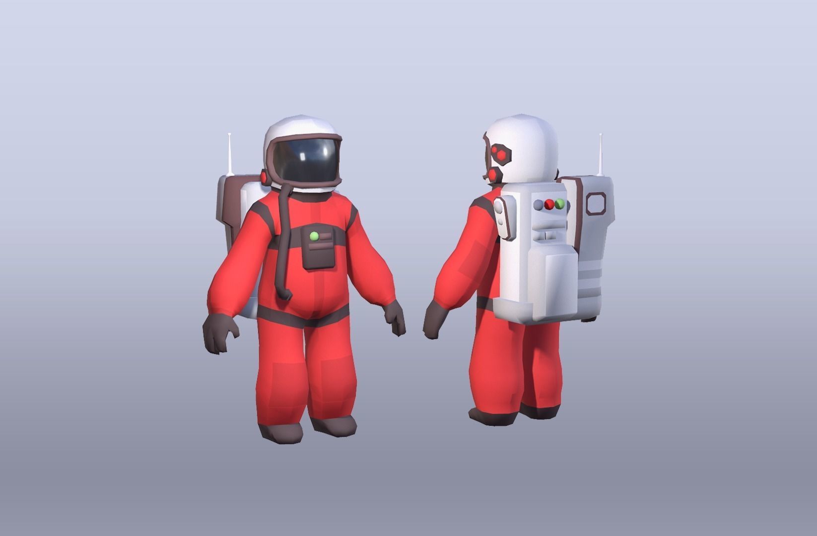 3D model Spaceman character VR / AR / low-poly rigged animated | CGTrader