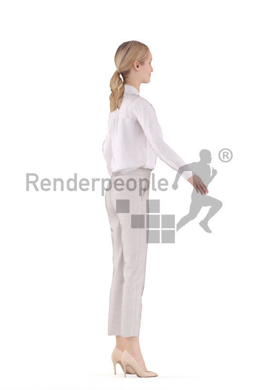 Claudia 002 Rigged Business Woman free VR / AR / low-poly 3D model ...