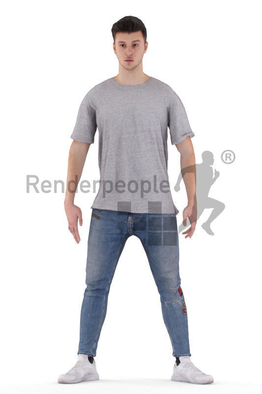 Manuel 001 Animated Dancing Man free VR / AR / low-poly 3D model ...