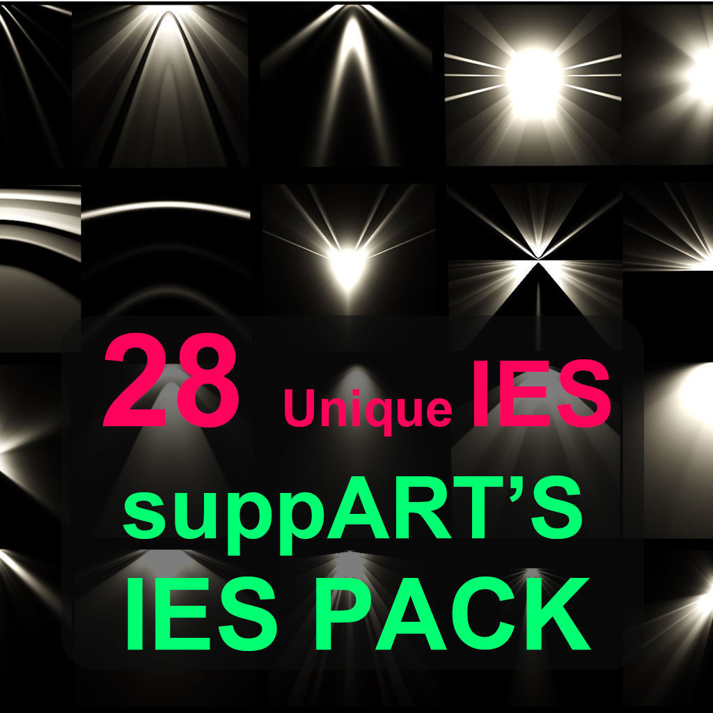 suppARTs IES Pack Texture | CGTrader
