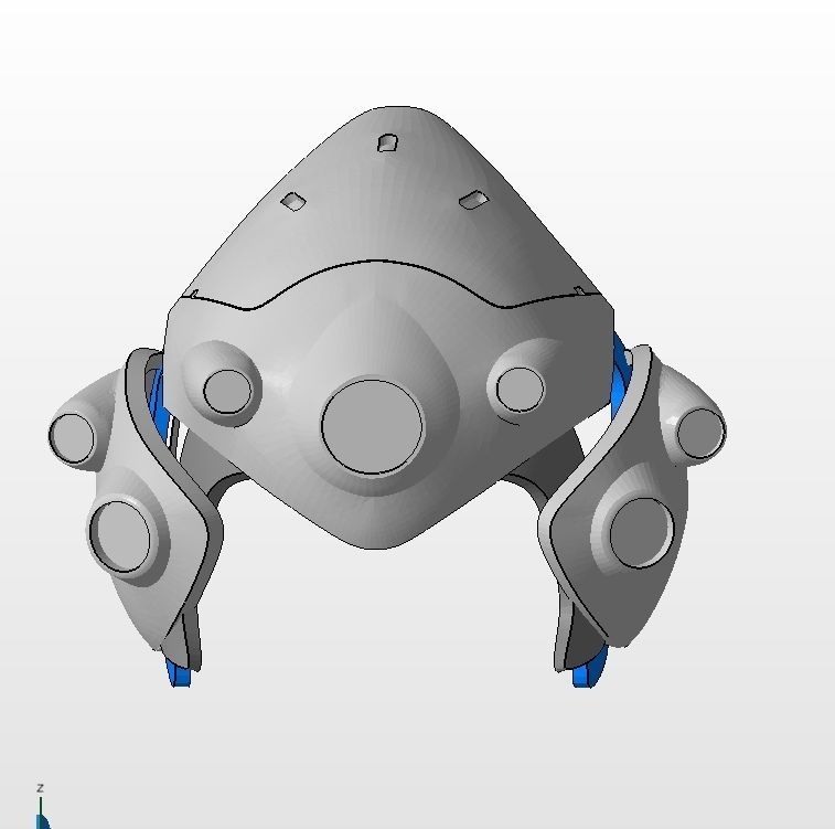 Widowmaker cosplay props Helmet Arm Shoulder Armor 3D model 3D model 3D ...