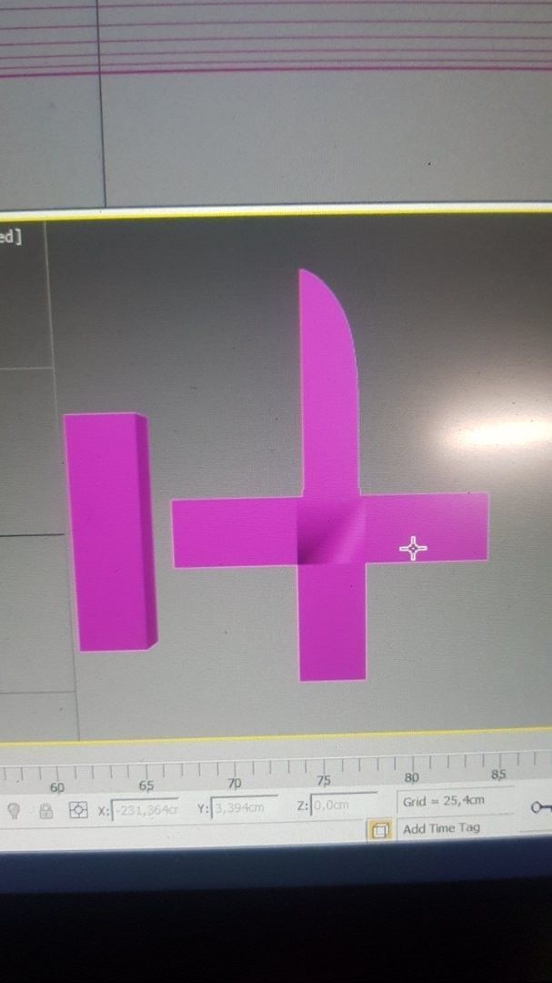 Dracule Mihawk cosplay prop knife cross 3D model 3D printable | CGTrader