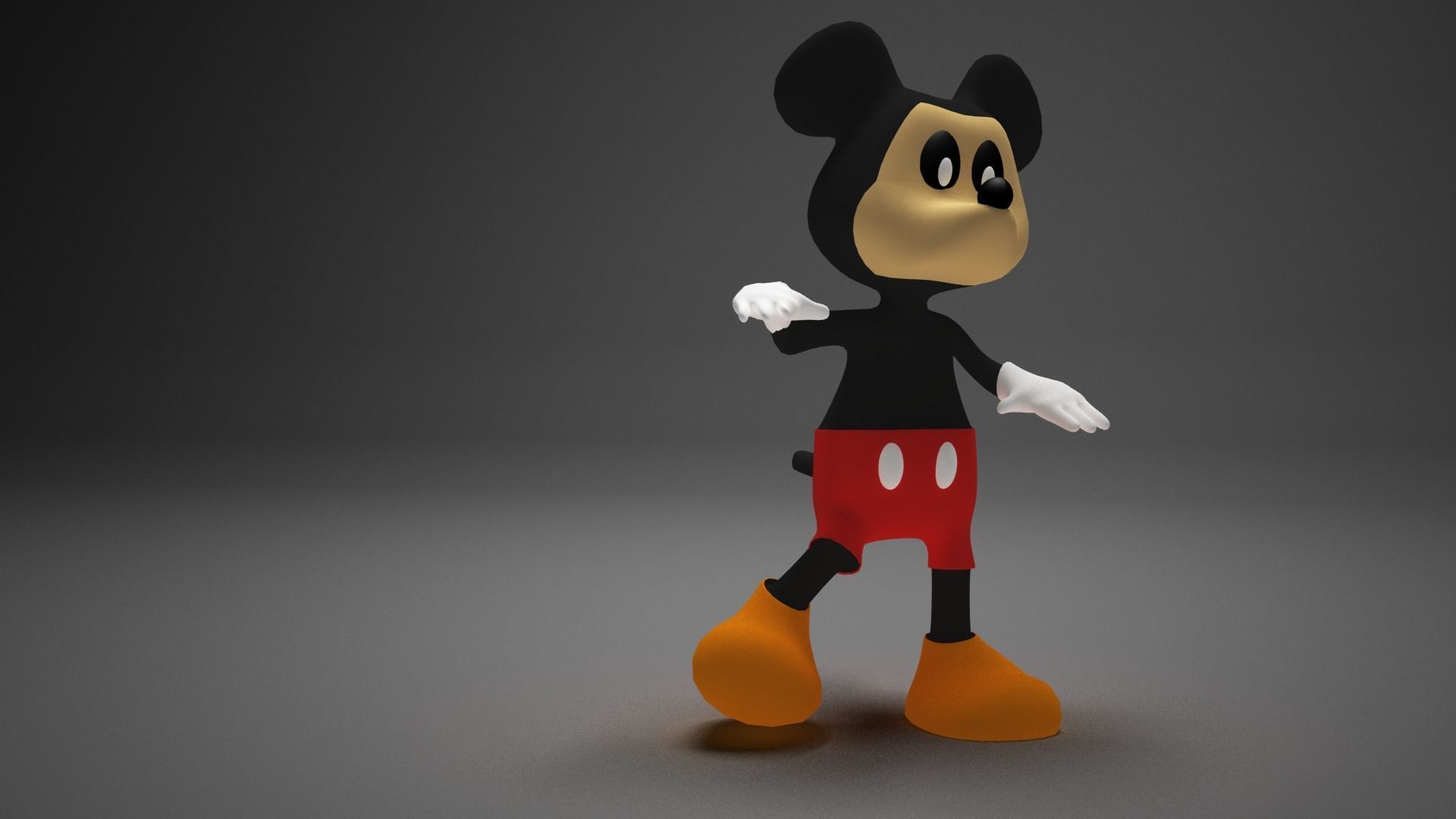 3D model mickey mouse 3d VR / AR / low-poly rigged animated | CGTrader
