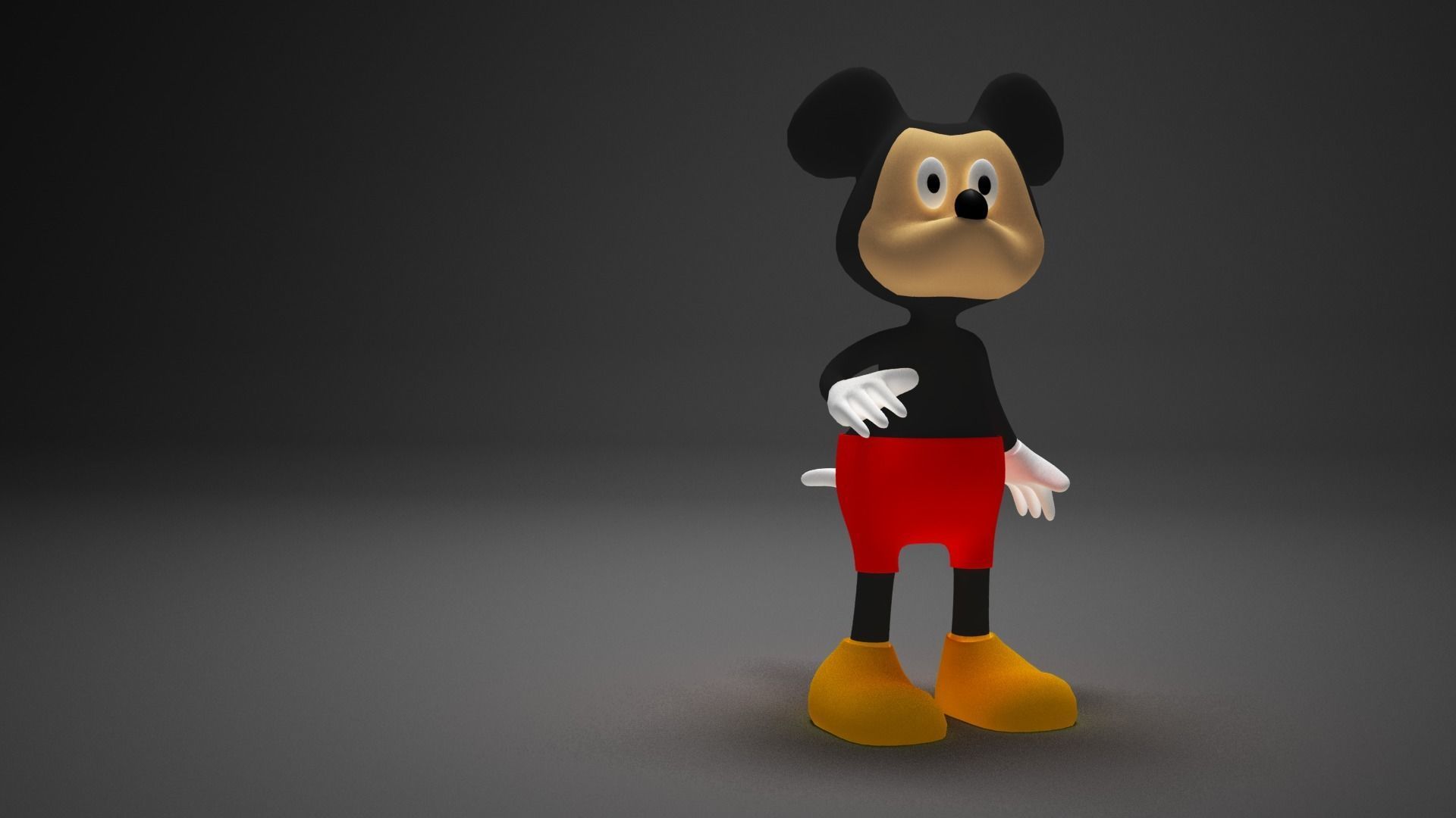 3D model mickey mouse 3d VR / AR / low-poly rigged animated | CGTrader