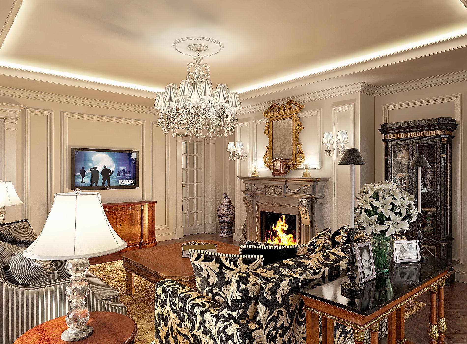 Classic Liveroom 3D model | CGTrader