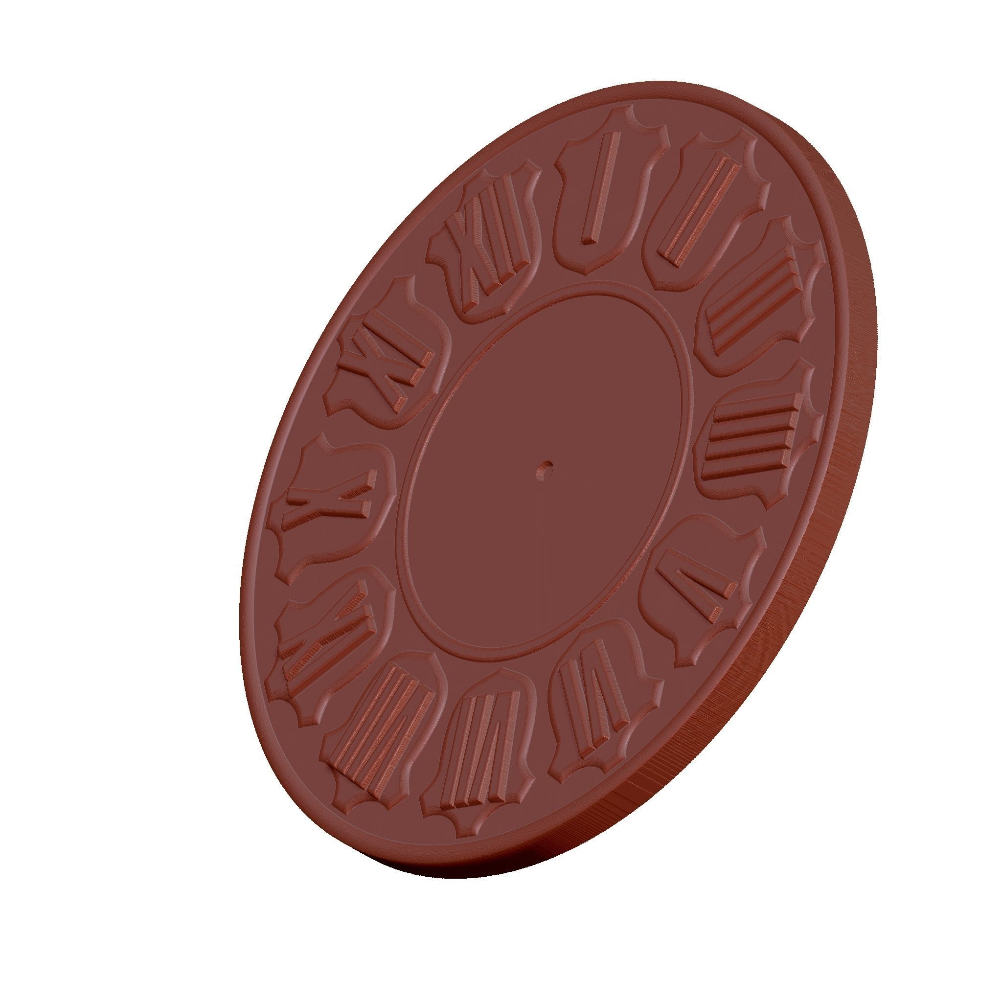 Clock face 3D model 3D printable | CGTrader