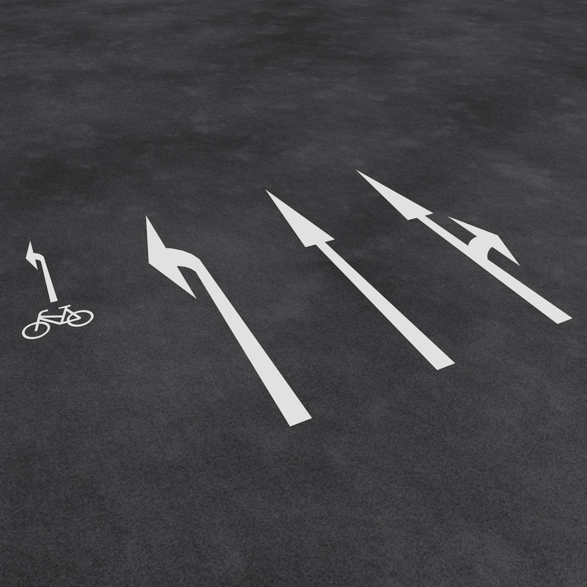3D model Street Arrows Road Arrows European VR / AR / low-poly | CGTrader