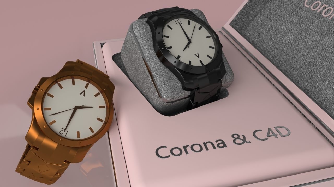 man hand watch scene 3D model | CGTrader