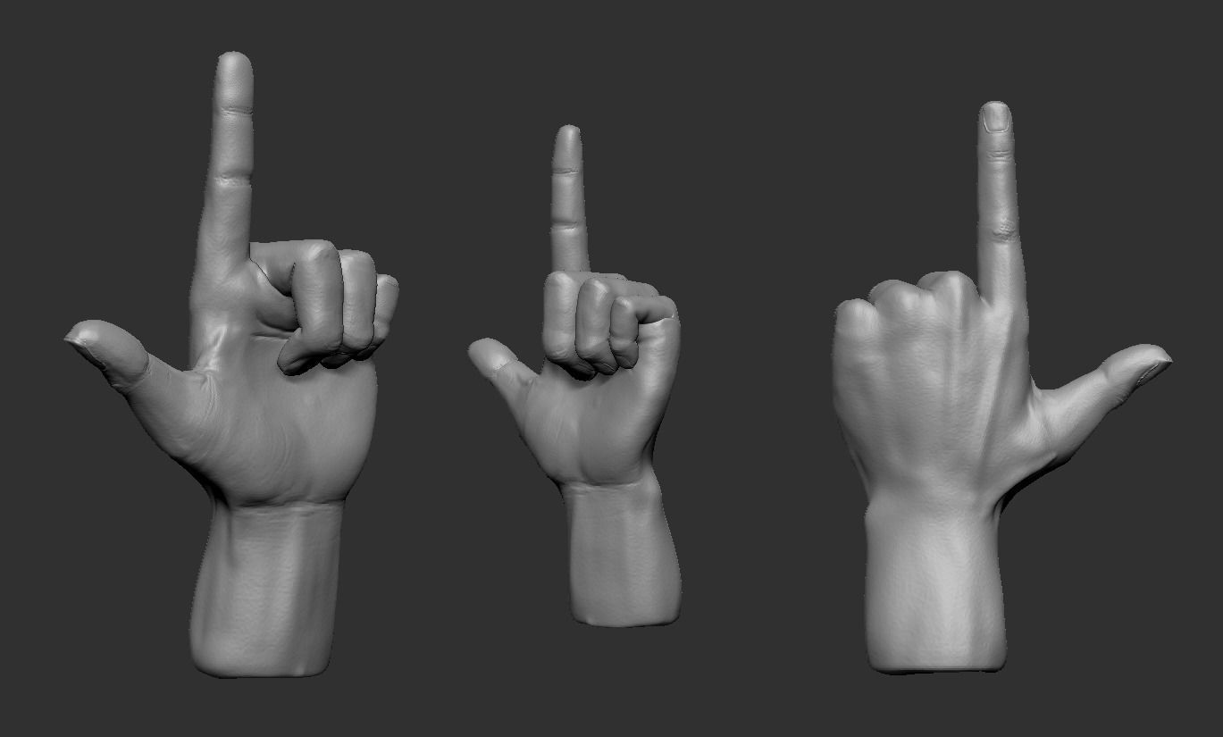 3D model Hand Studio Pack AR VR Compatible for Unreal Engine or Unity ...