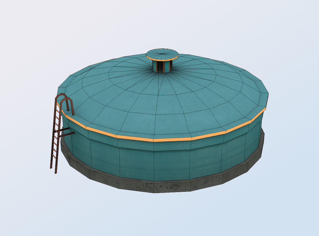 3D model WBKK WATERTANK Kota Kinabalu VR / AR / low-poly | CGTrader