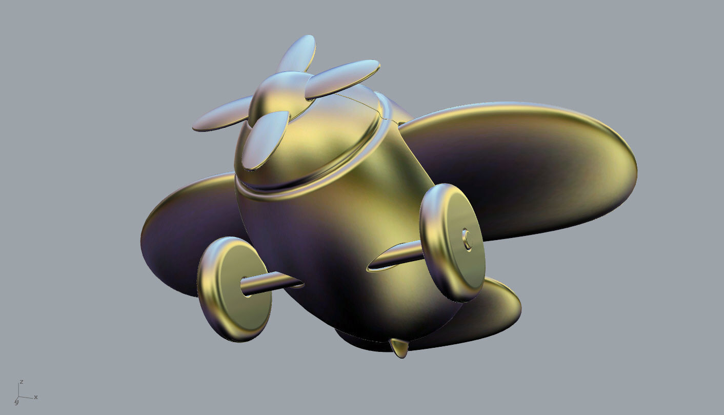 Little Toy Plane 3D model | CGTrader