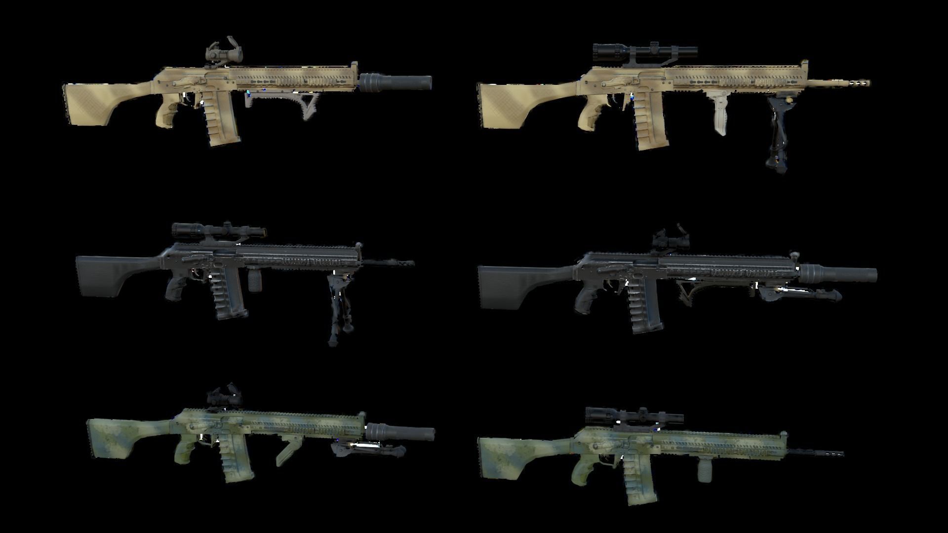 3D model AK Sniper Package VR / AR / low-poly | CGTrader