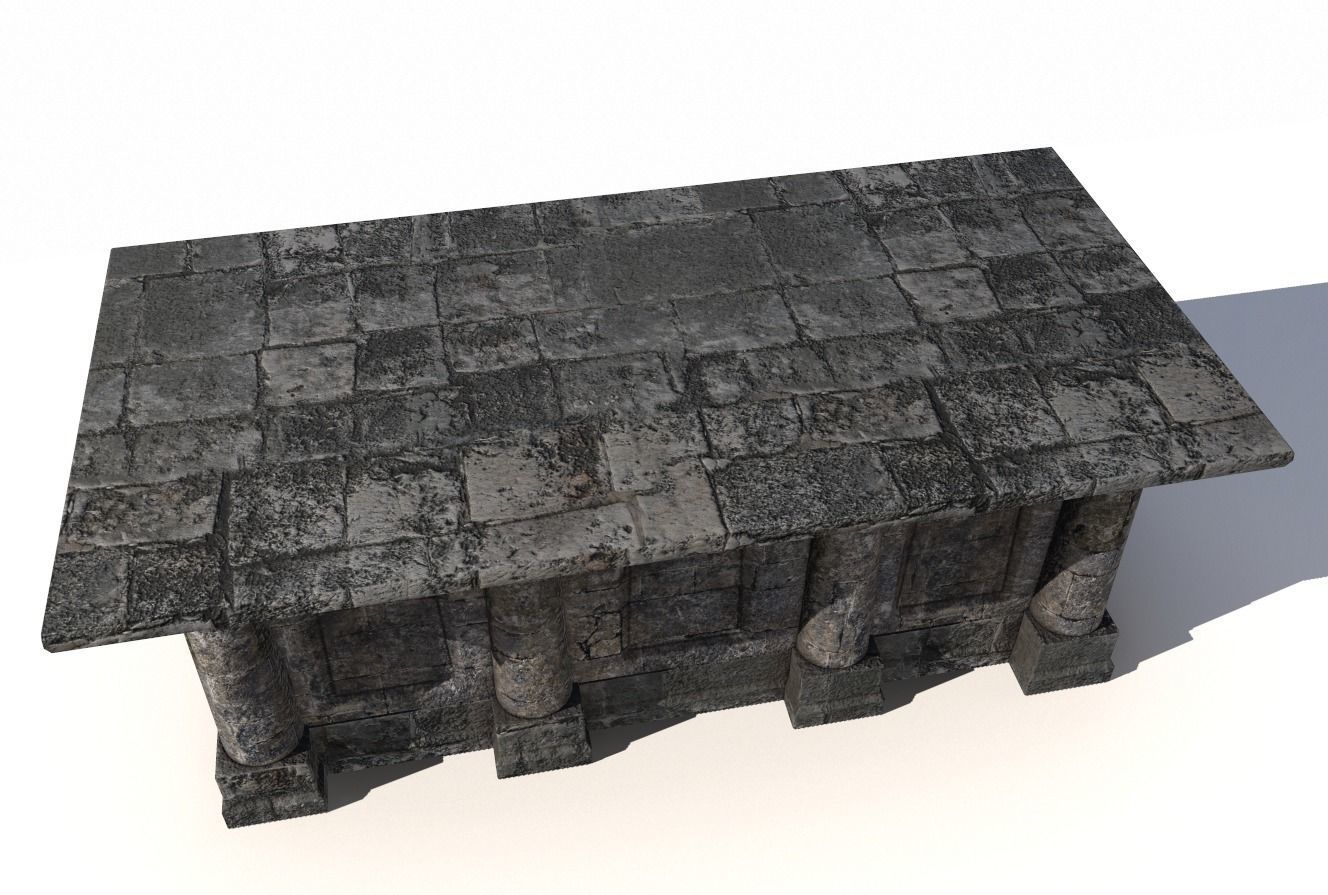 3D model Old stone altar 2 VR / AR / low-poly | CGTrader