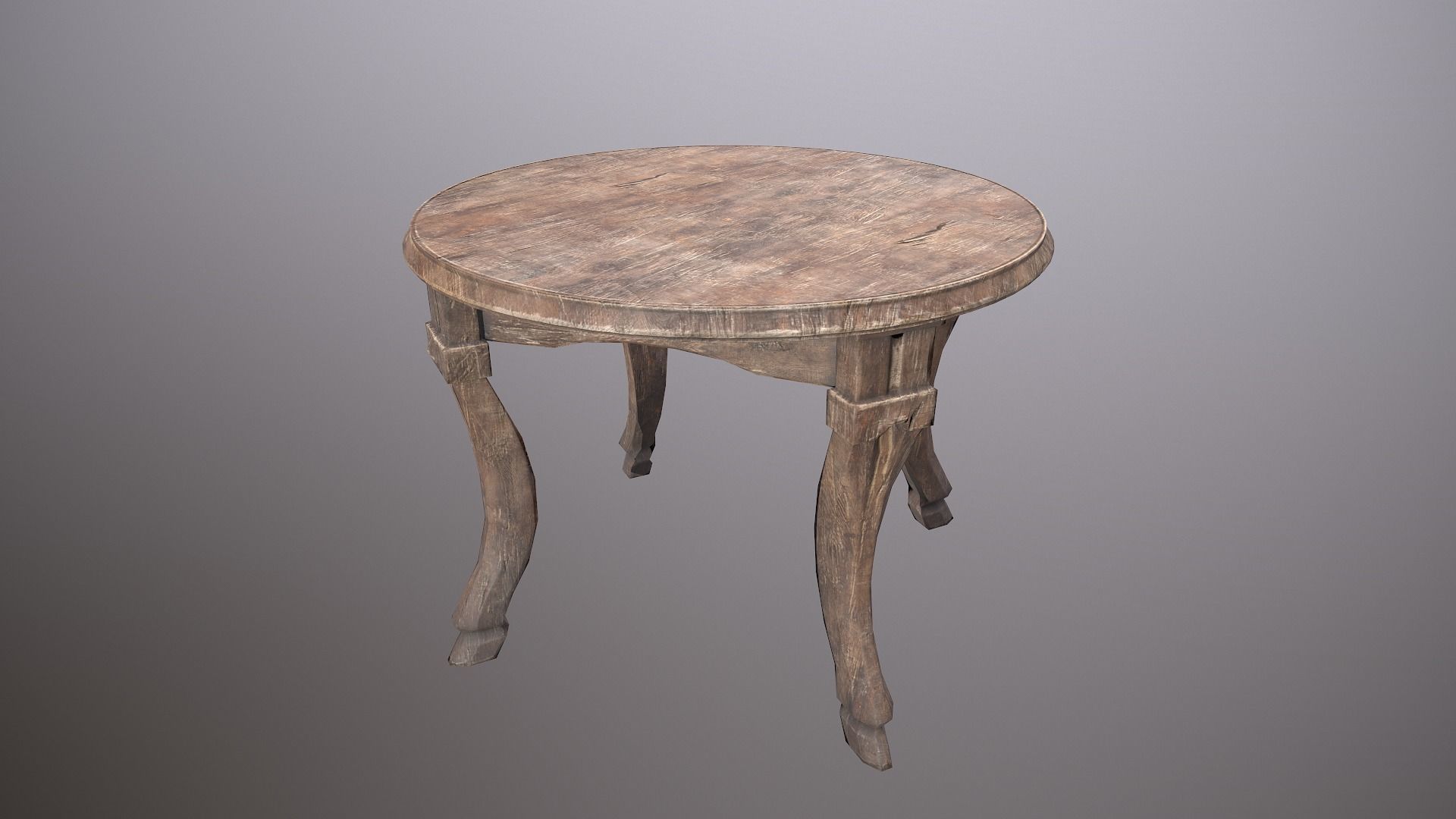 3D model Western Saloon Table - PBR Game Ready VR / AR / low-poly ...
