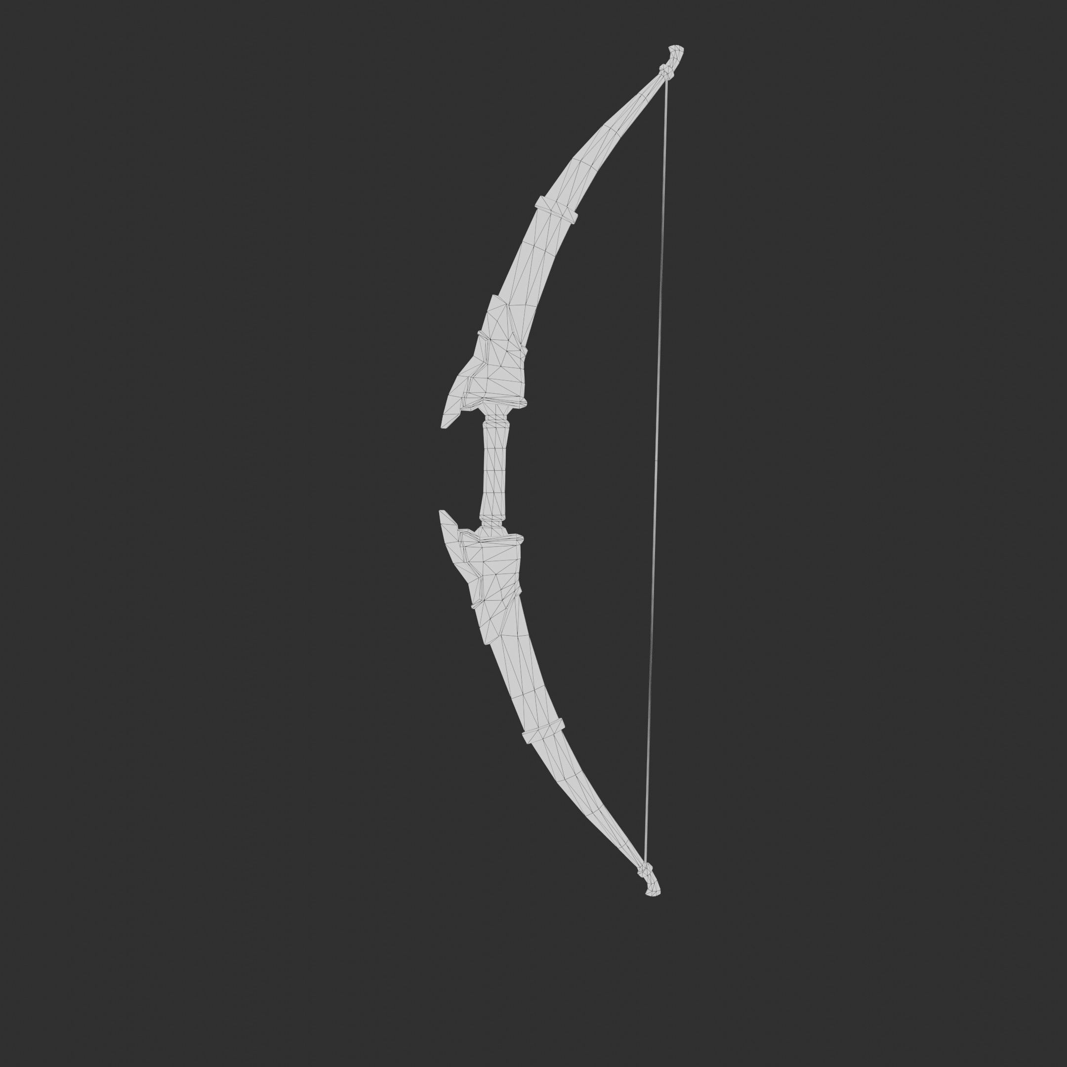 3D model Bow handpainted reskin VR / AR / low-poly rigged animated ...