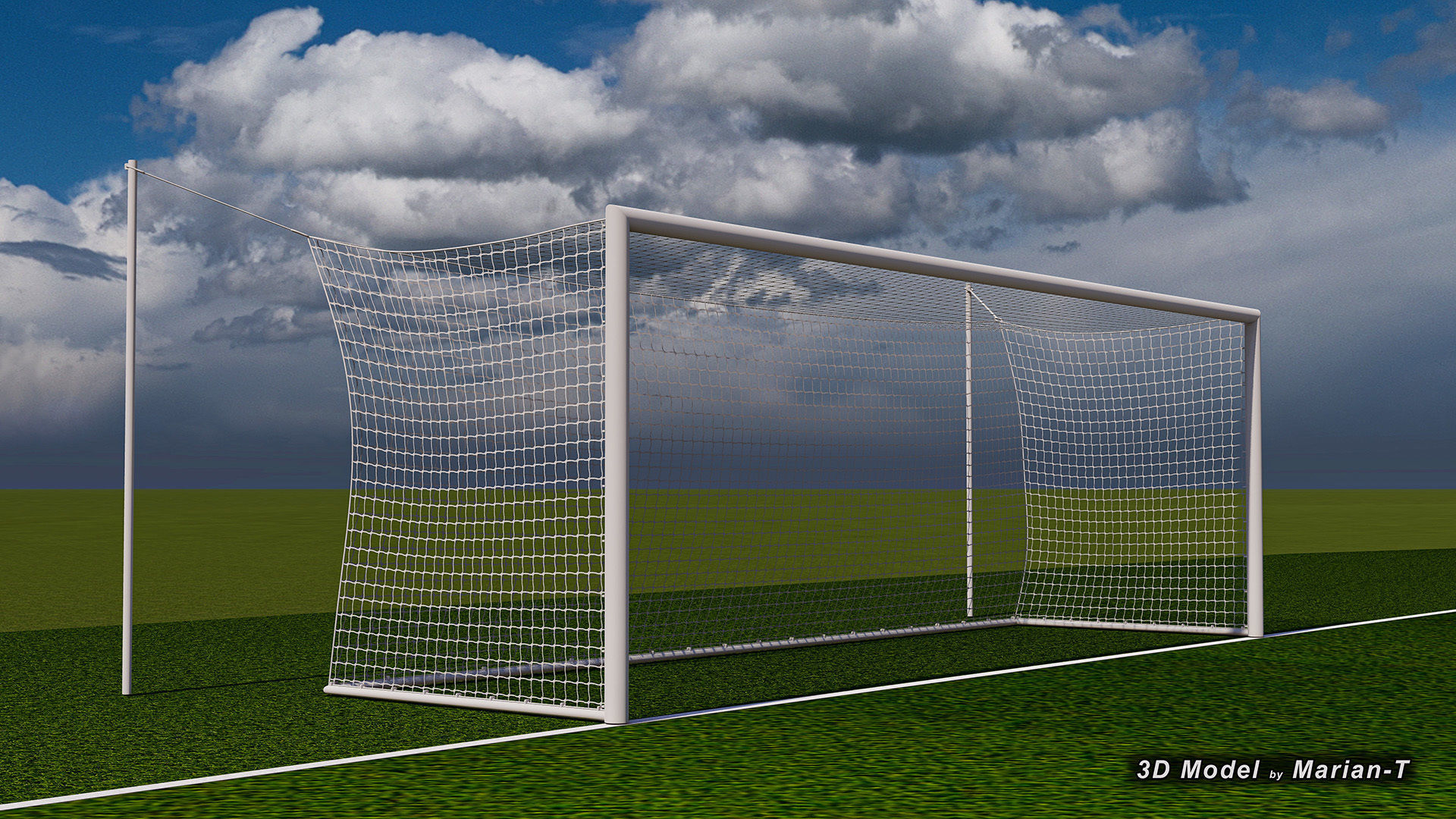 3D model Football - Soccer Goal VR / AR / low-poly | CGTrader